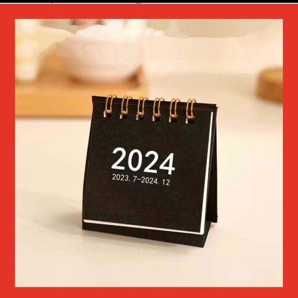 Calendars | Office | Nwt Black Mini Desk Calendar 2232024 | Poshmark